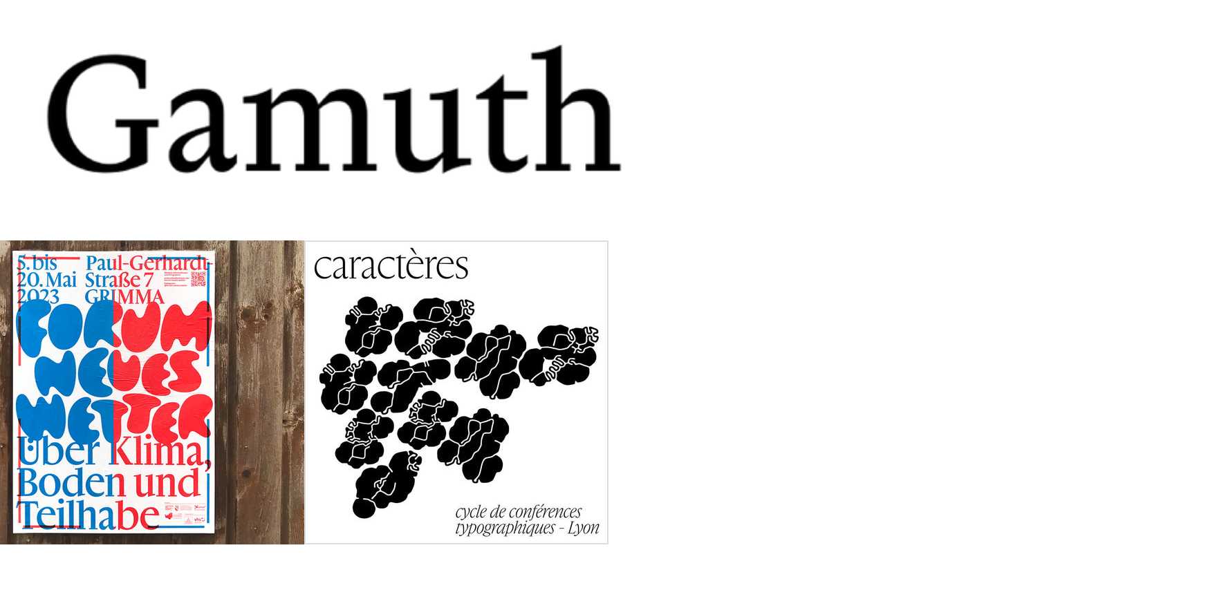 Gamuth in use - Fonts In Use