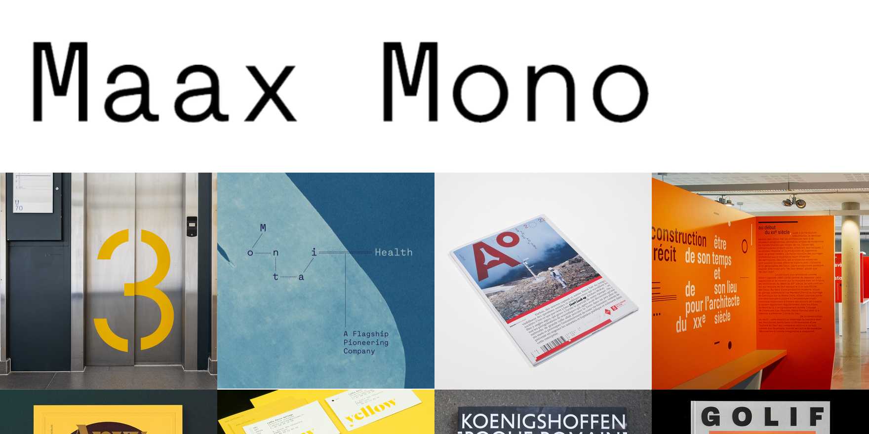 Maax Mono in use - Fonts In Use