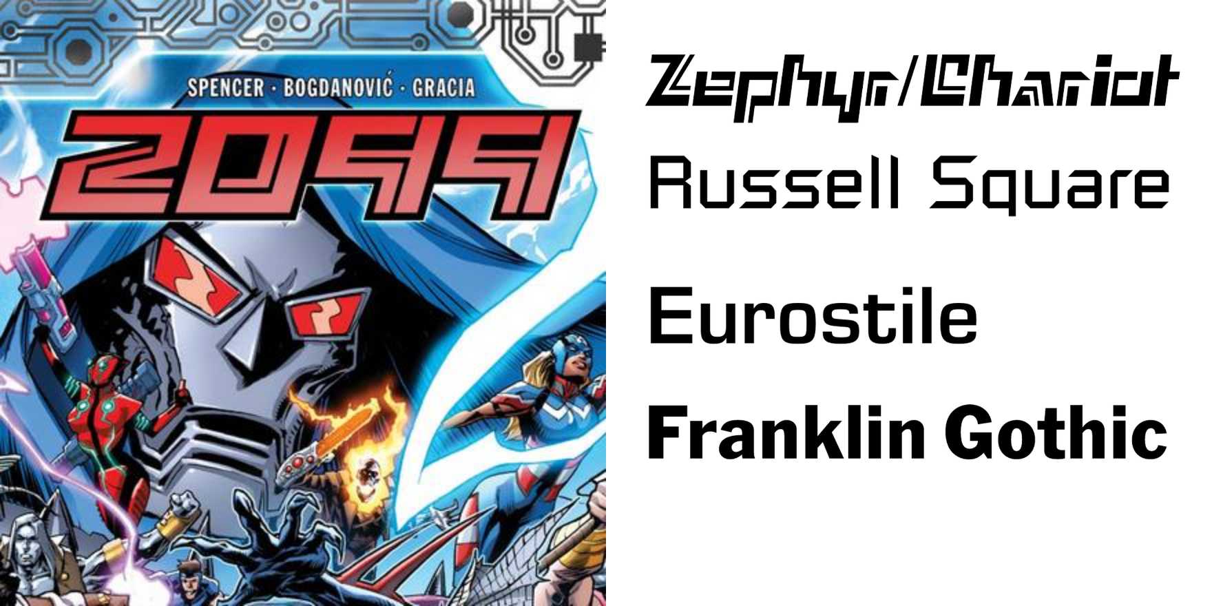 Marvel 2099 comic books - Fonts In Use