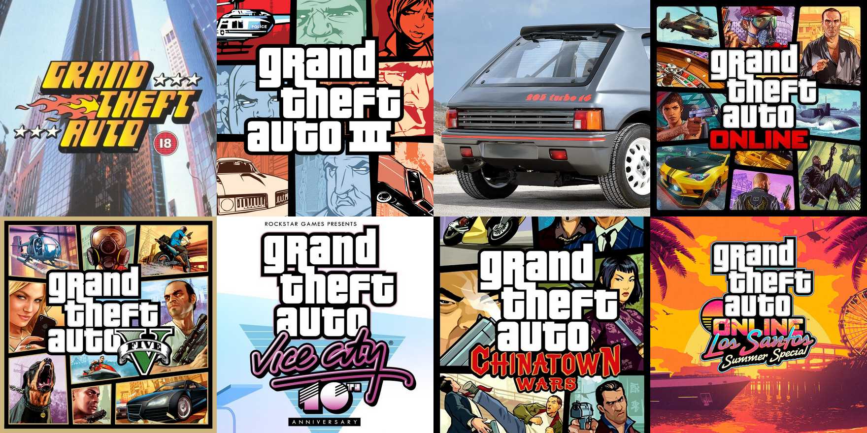 Grand Theft Auto (GTA) - Fonts In Use