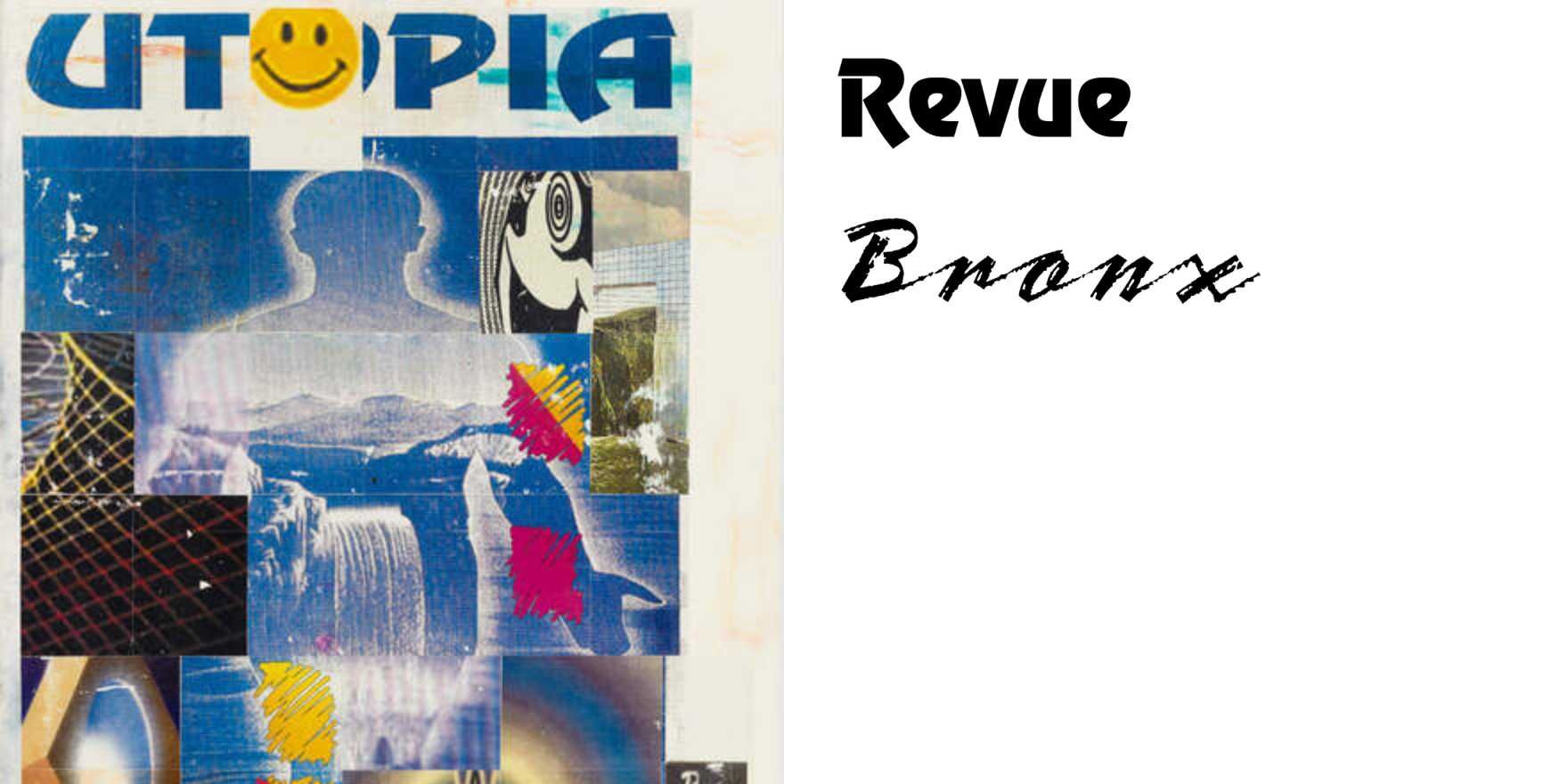 Utopia collage by Mark Fridvalszki - Fonts In Use