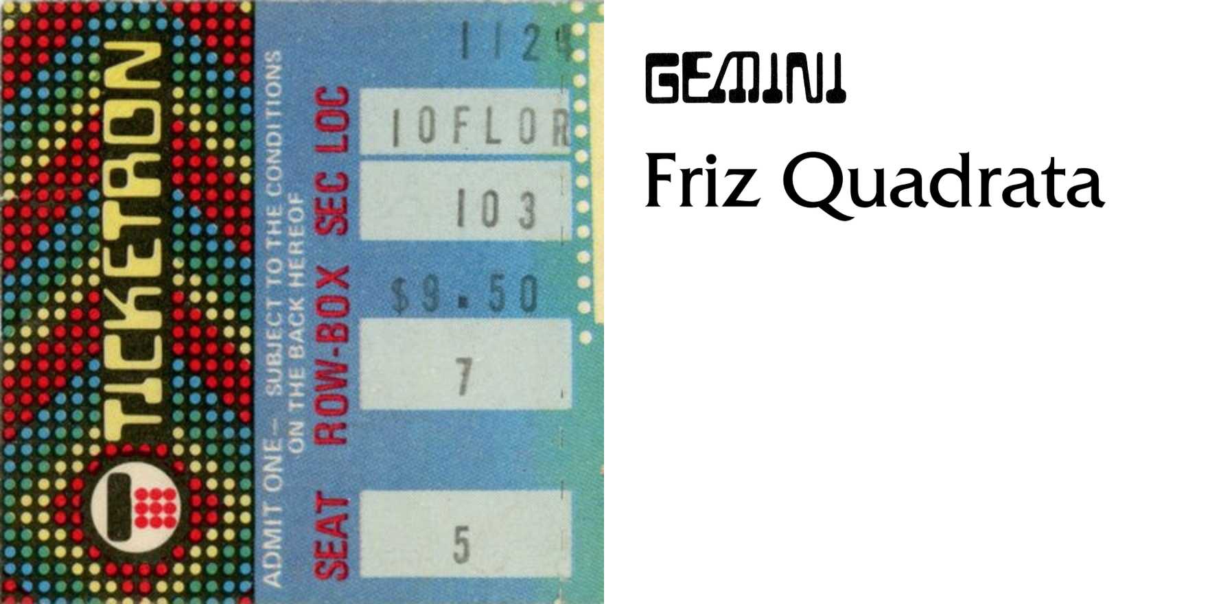 Ticketron logos (1973–1991) - Fonts In Use