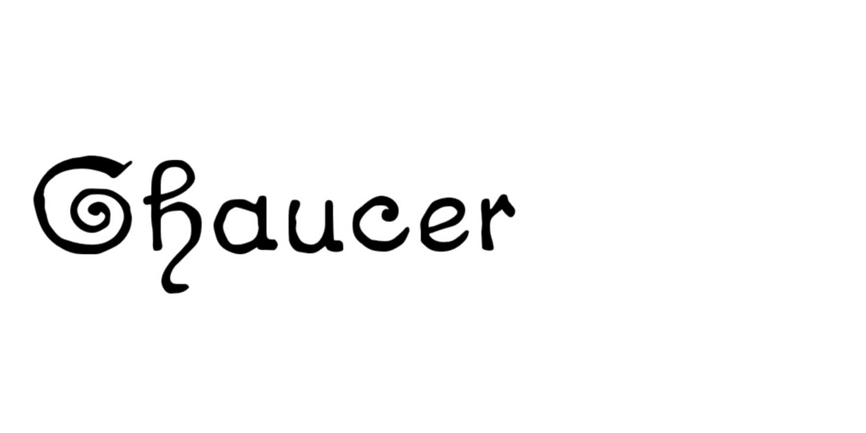 chaucer regular font