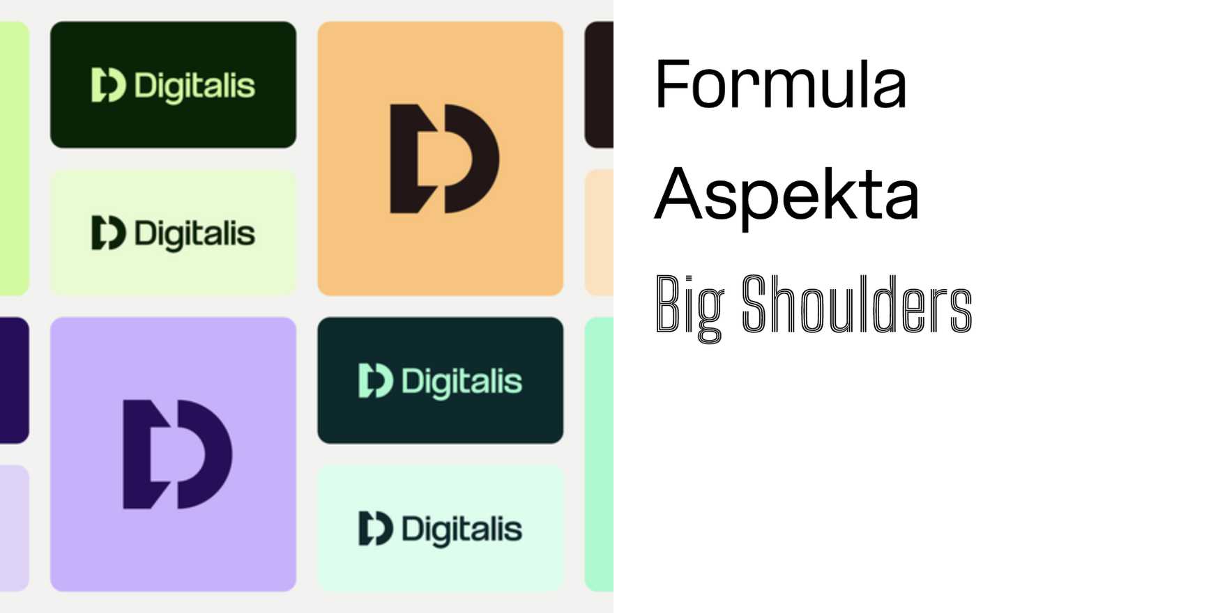 Digitalis - Fonts In Use