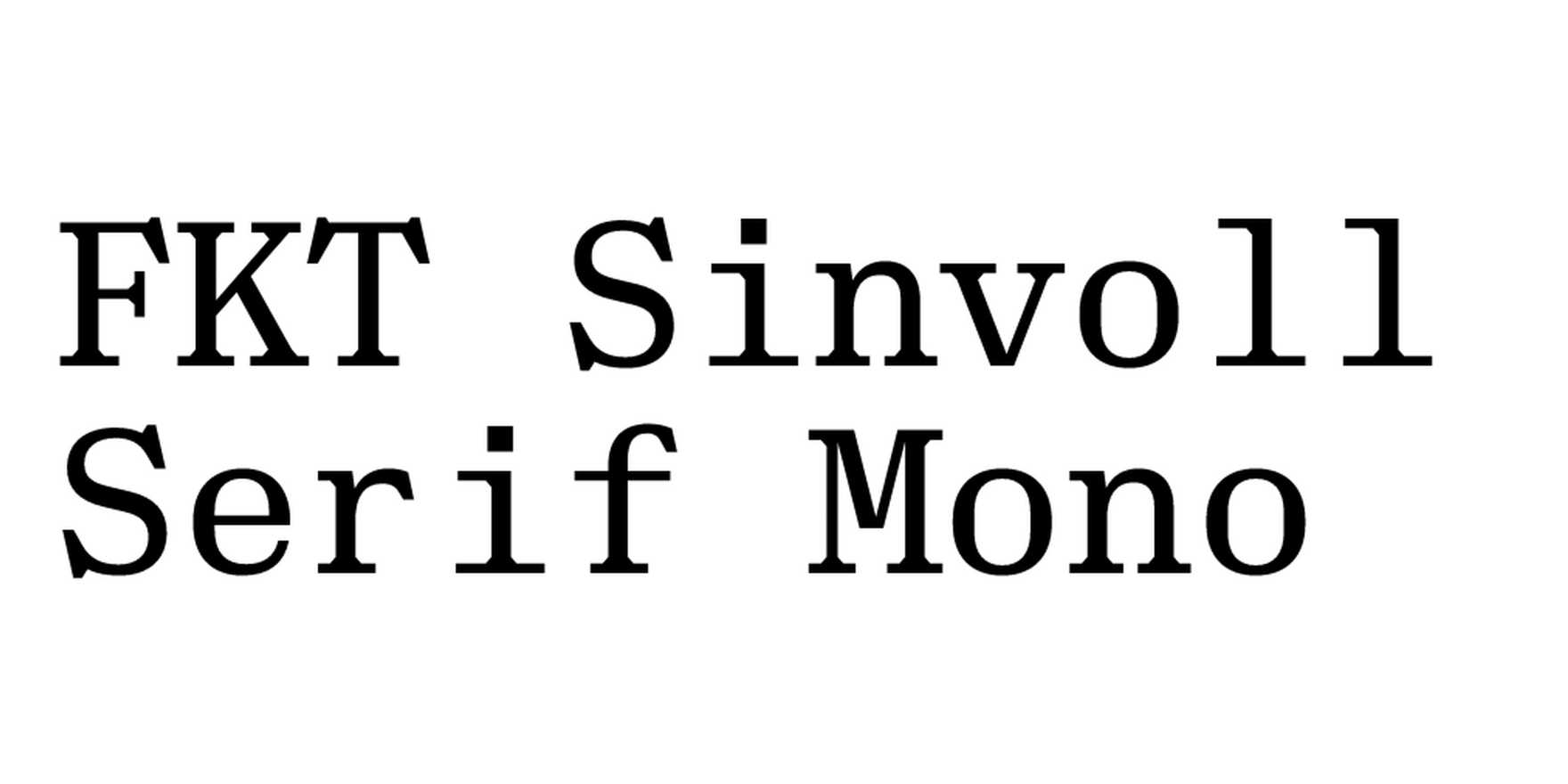FKT Sinvoll Serif Mono in use - Fonts In Use