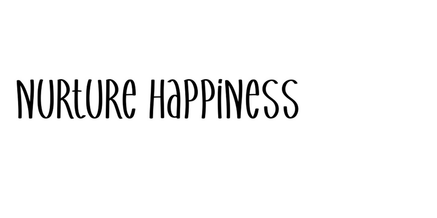 Nurture Happiness in use - Fonts In Use
