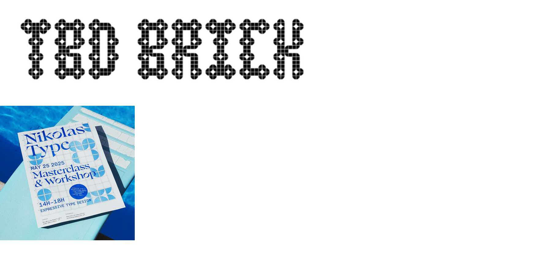 TBD Brick in use - Fonts In Use