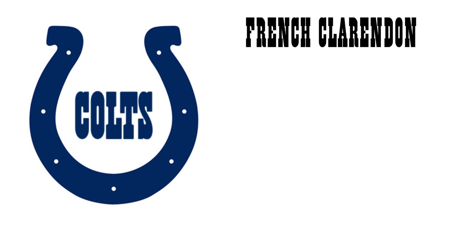 Indianapolis Colts logo (1984–2019) - Fonts In Use