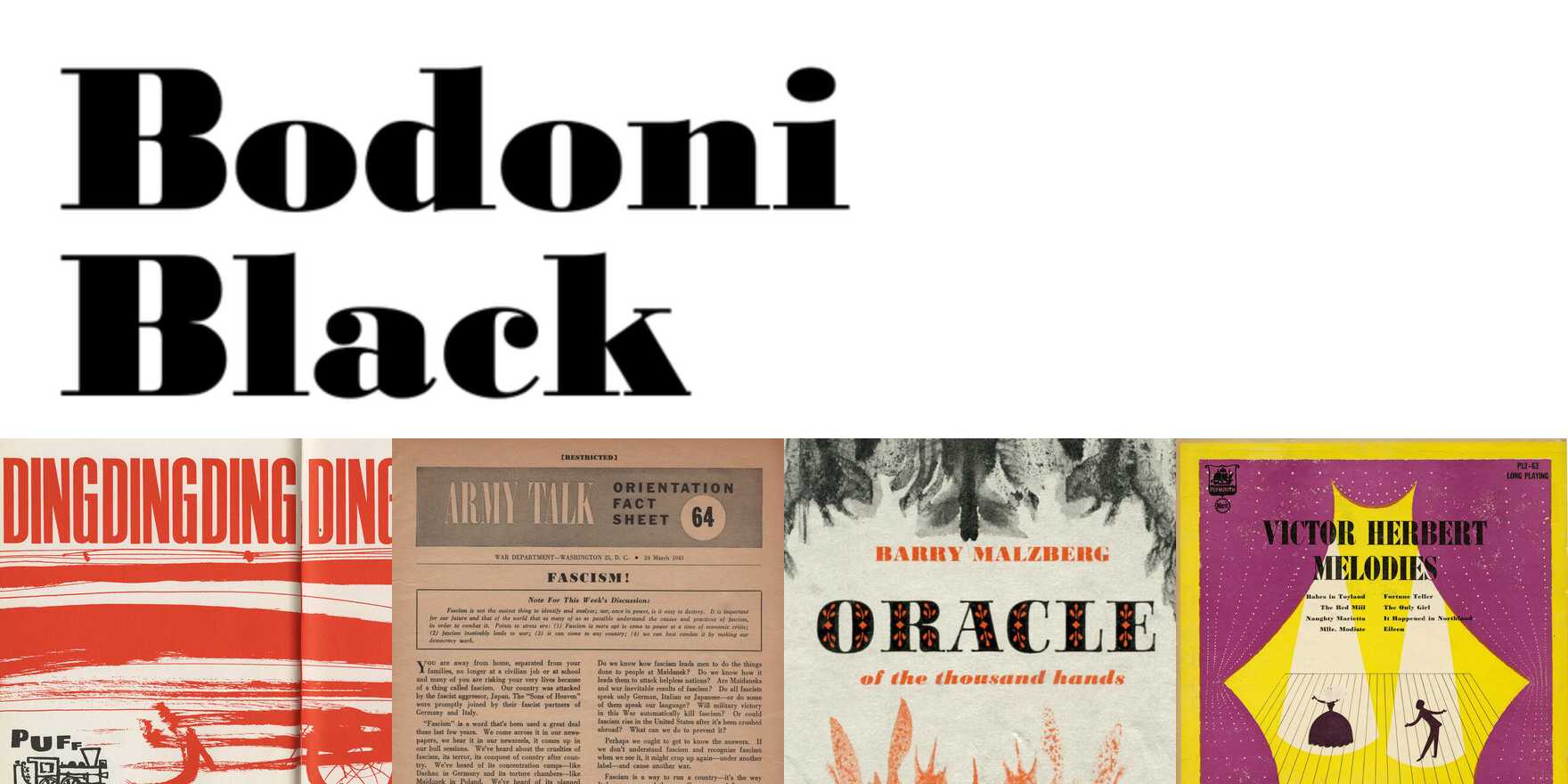 Bodoni Black in use - Fonts In Use
