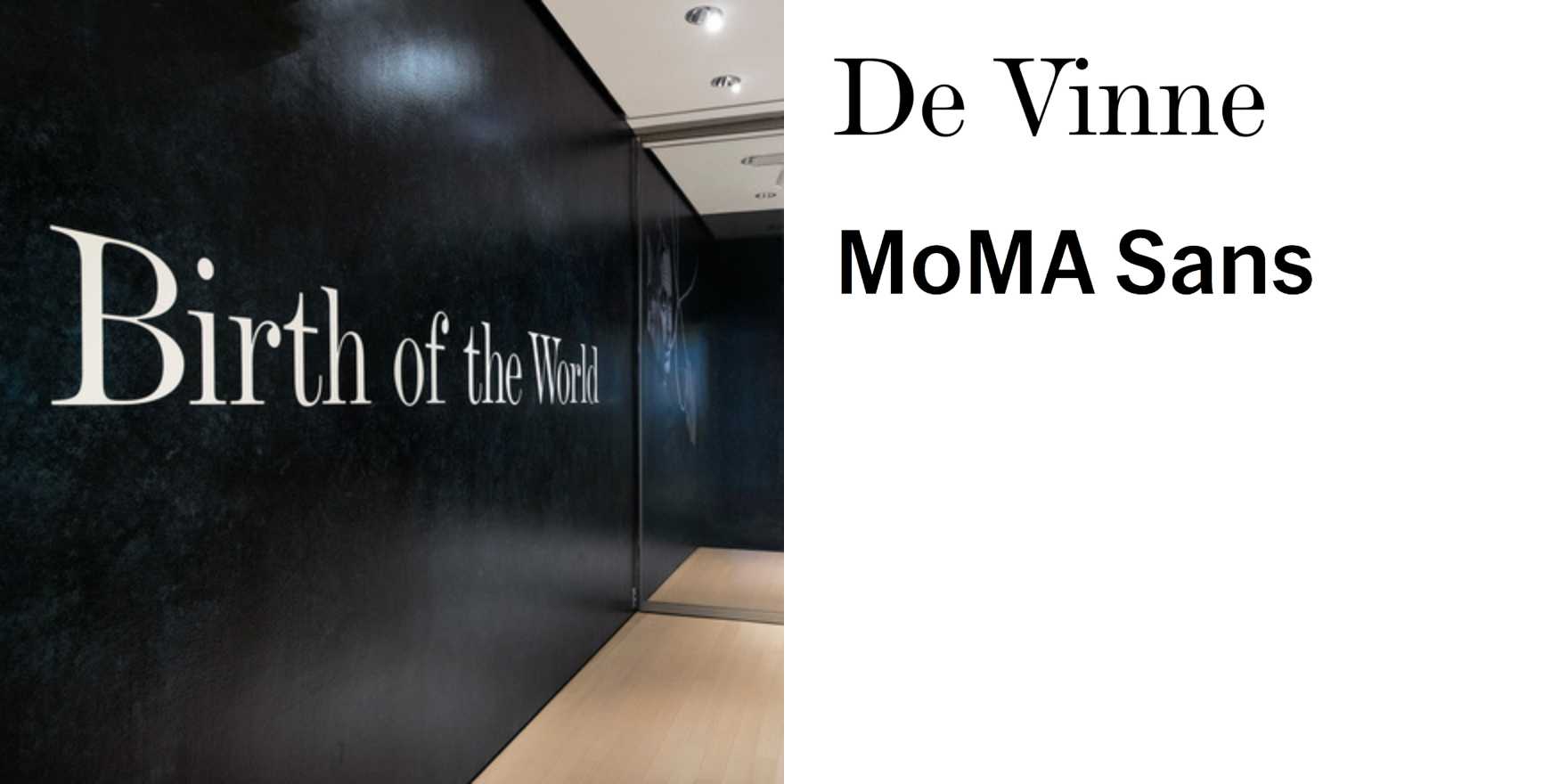 Joan Miró: Birth of the World at MoMA - Fonts In Use