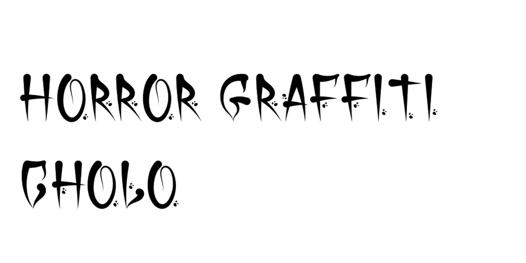 Horror Graffiti Cholo in use - Fonts In Use