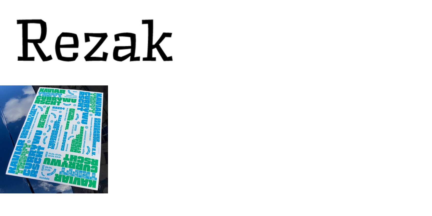 Rezak in use - Fonts In Use