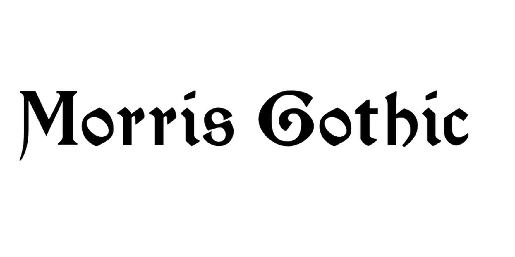 Morris Gothic in use - Fonts In Use