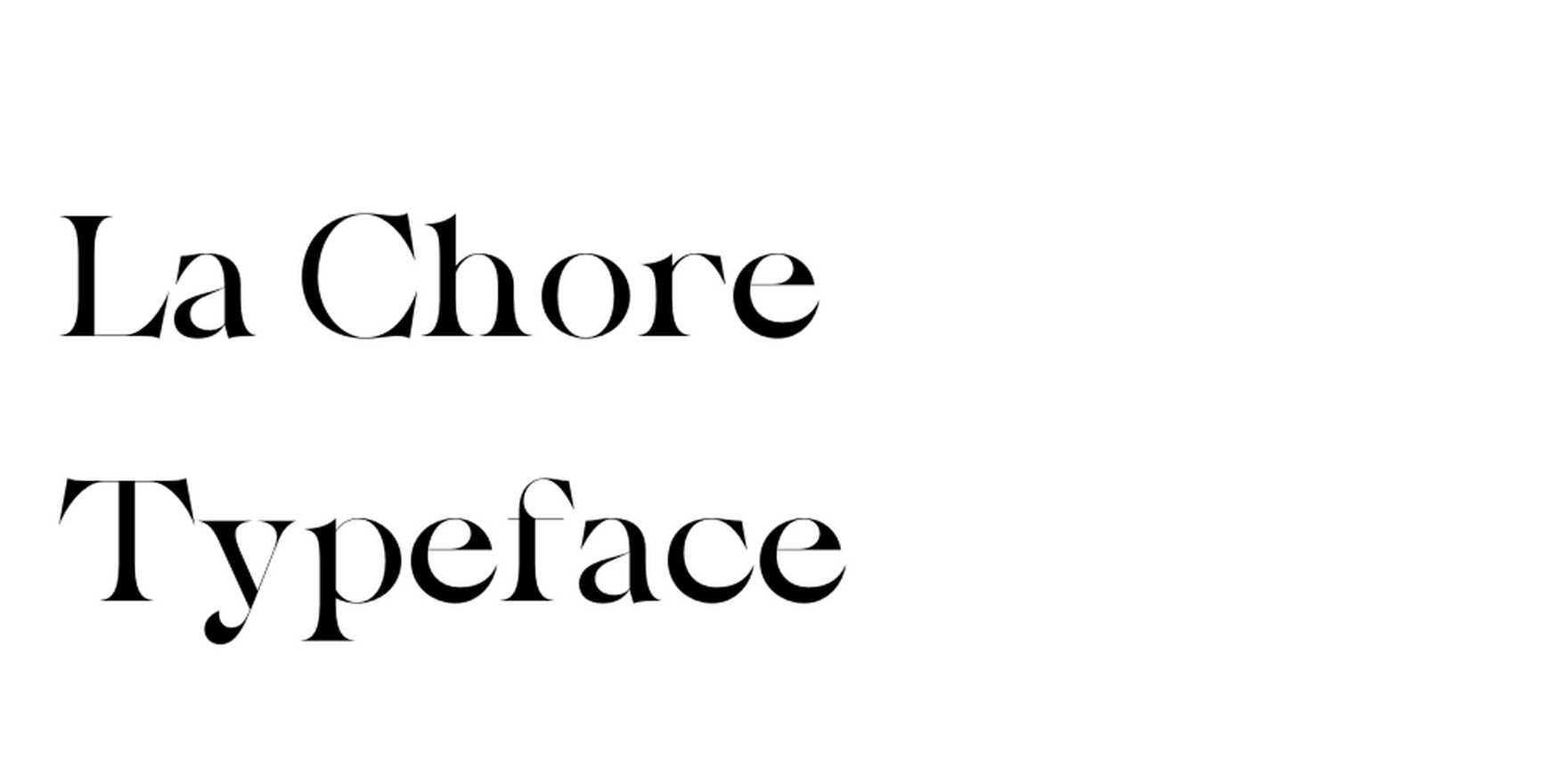 La Chore Typeface in use - Fonts In Use