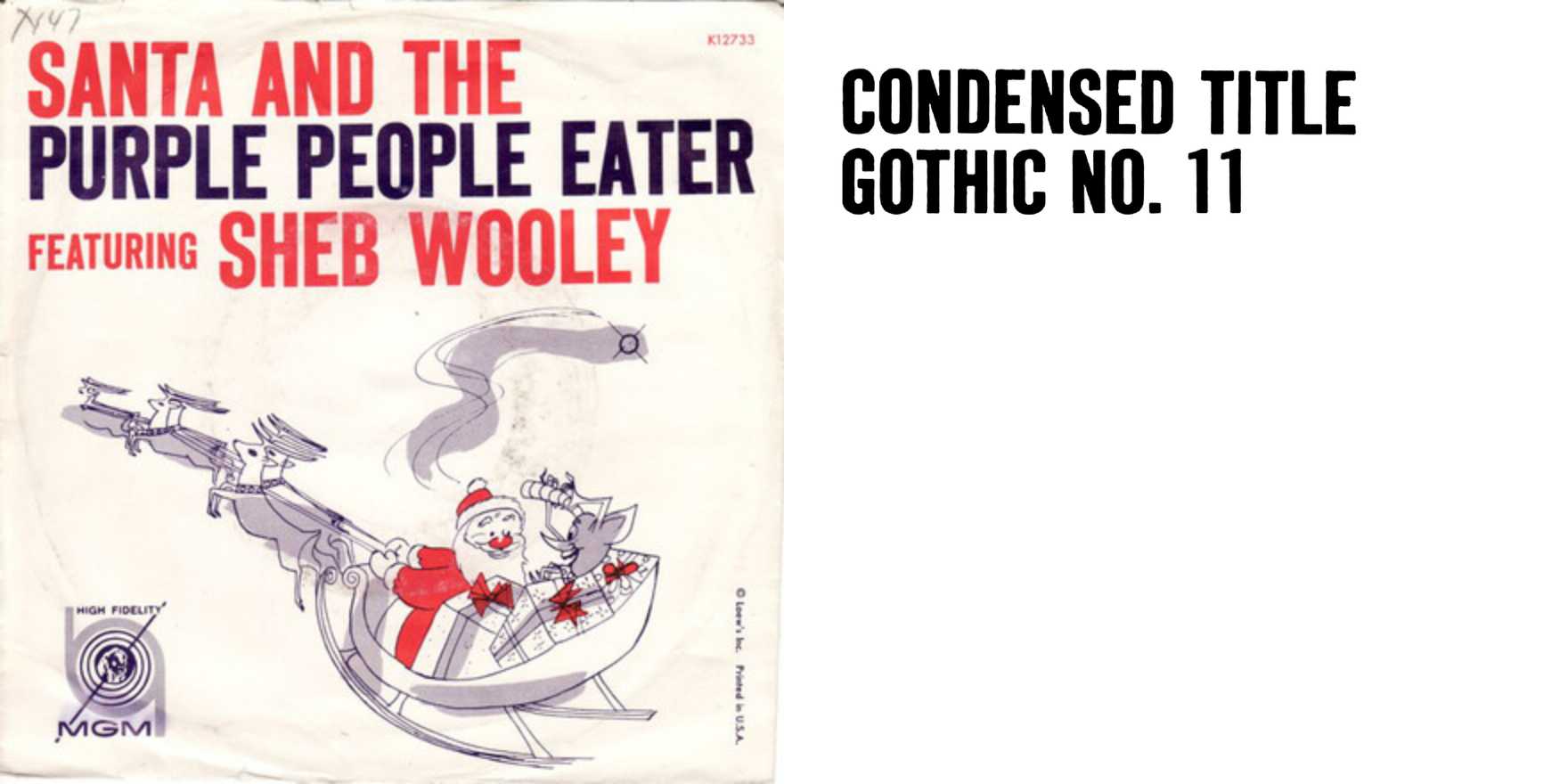 Sheb Wooley – “Santa And The Purple People Eater” / “Star Of Love ...