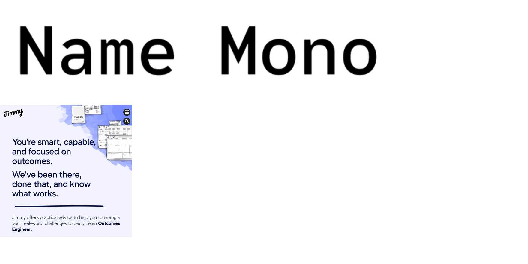 Name Mono in use - Fonts In Use