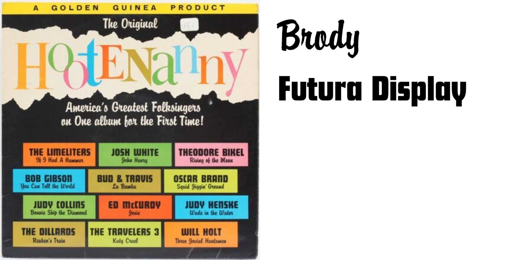 The Original Hootenanny - Fonts In Use