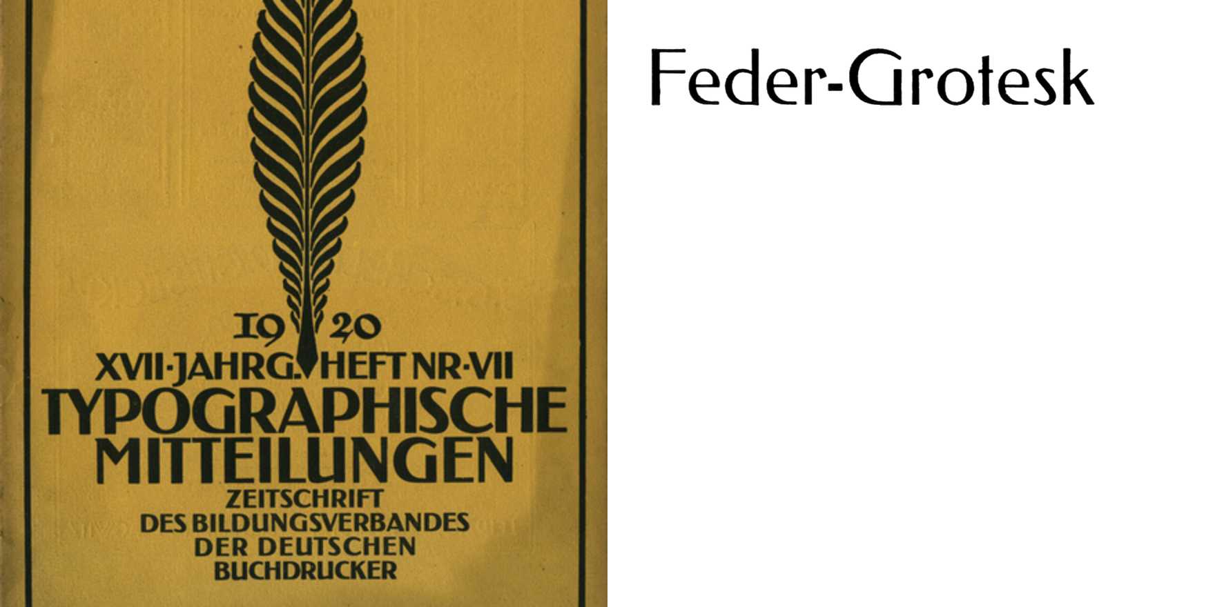 Typographische Mitteilungen, vol. 17, No. 7, July 1920 - Fonts In Use