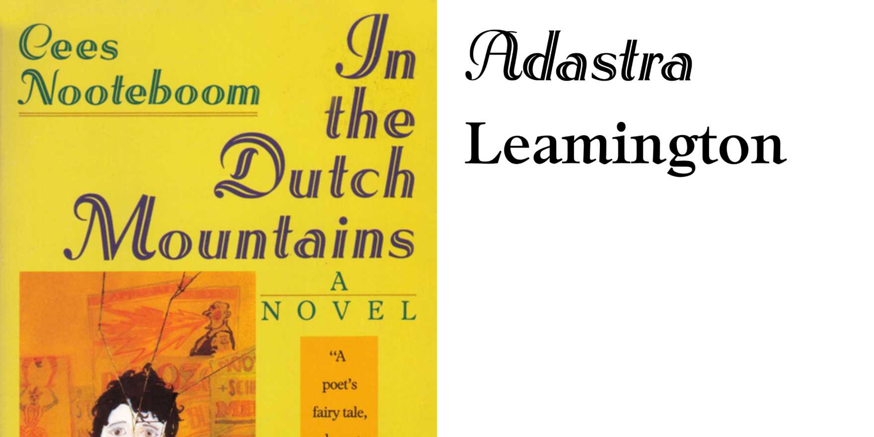 In the Dutch Mountains by Cees Nooteboom - Fonts In Use
