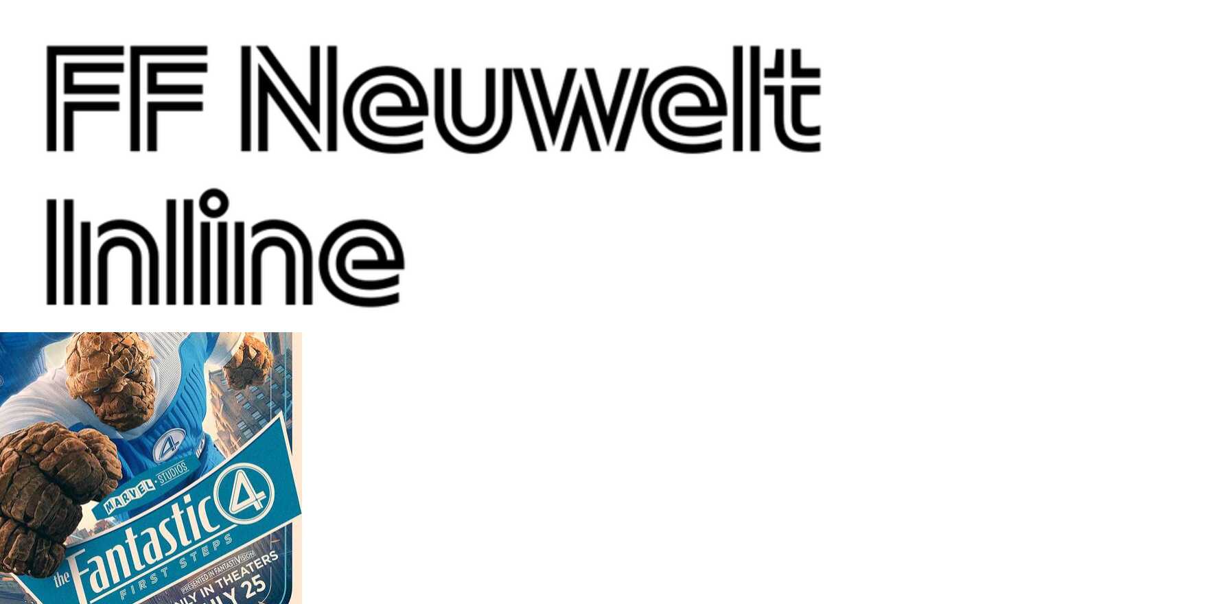 FF Neuwelt Inline in use - Fonts In Use