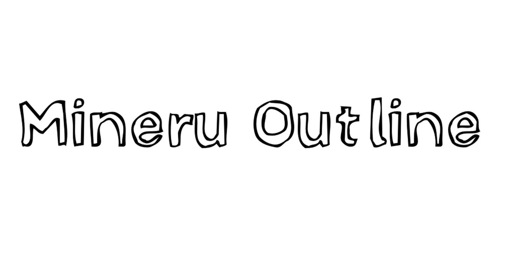 Mineru Outline in use - Fonts In Use