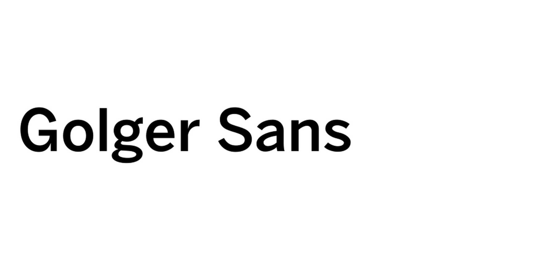 Golger Sans in use - Fonts In Use