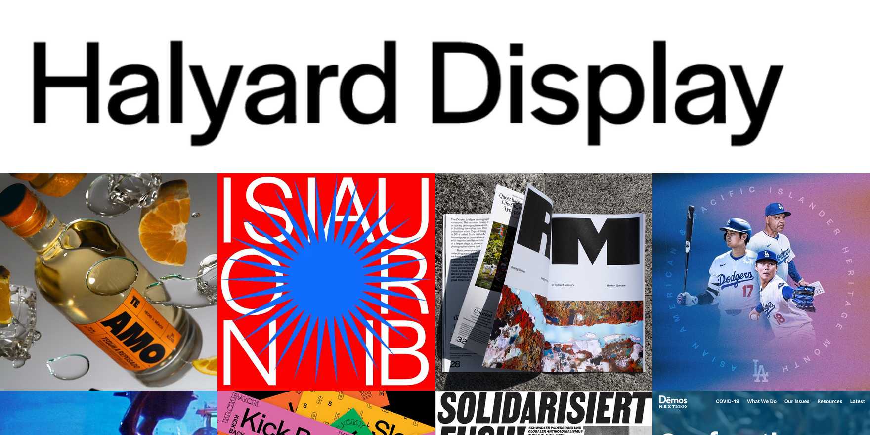Halyard Display in use - Fonts In Use