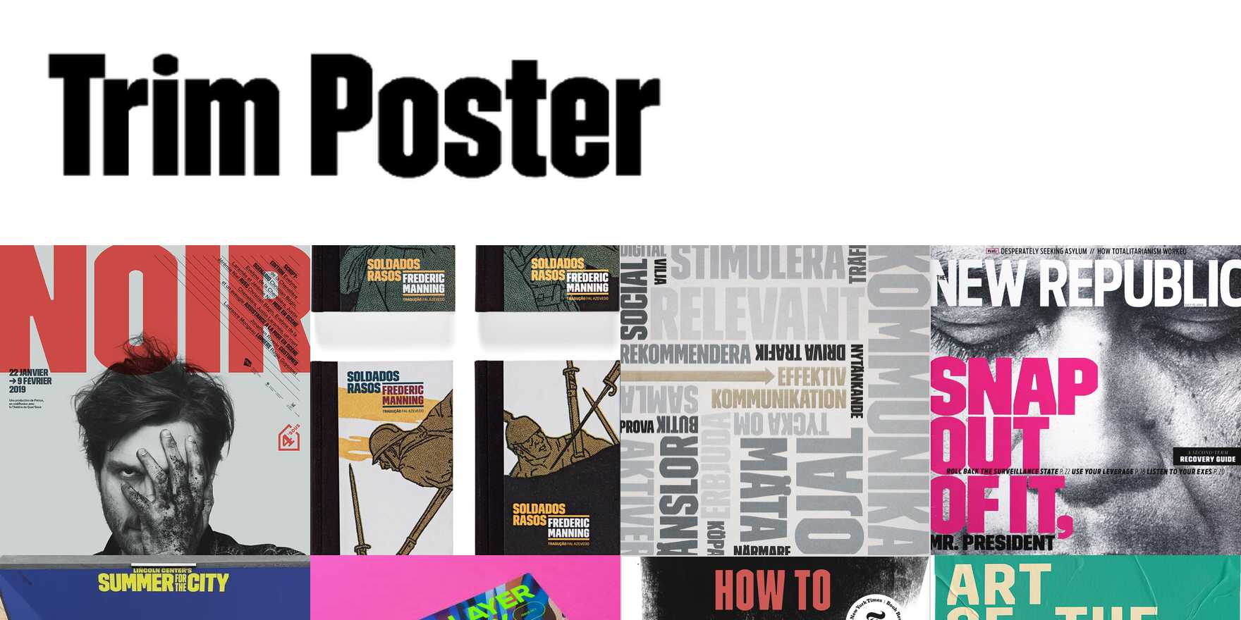 Trim Poster in use - Fonts In Use