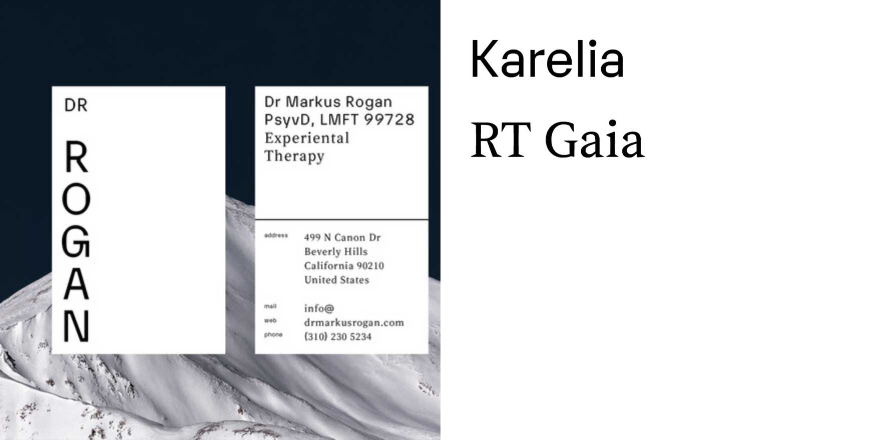 Dr Markus Rogan - Fonts In Use