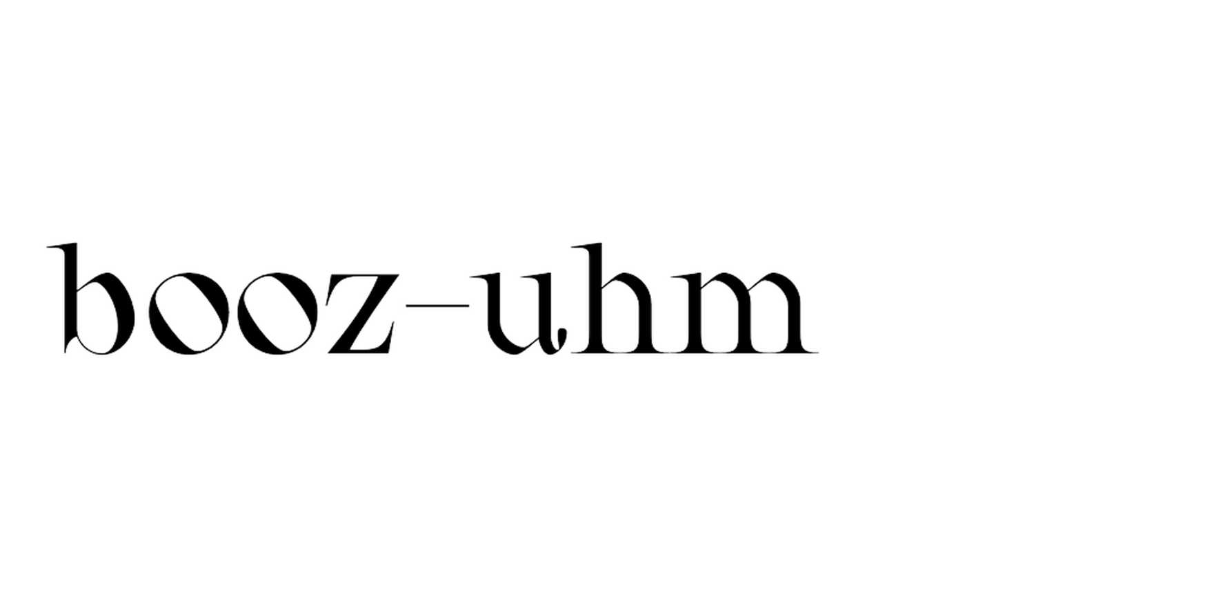 booz-uhm in use - Fonts In Use