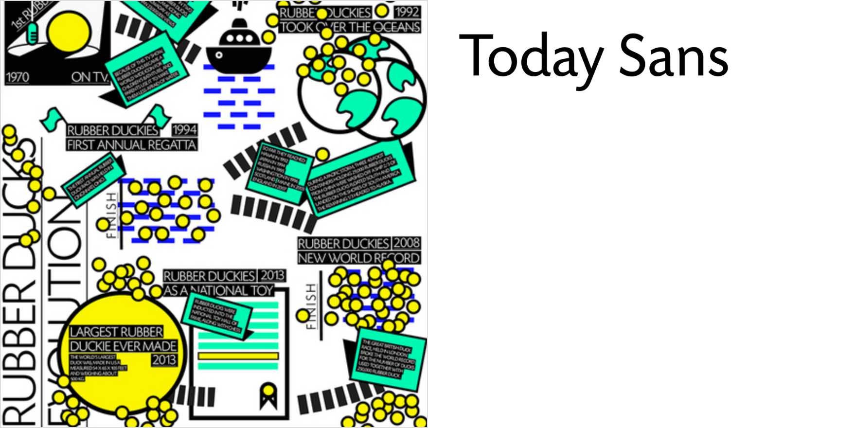 Rubber ducks evolution - Fonts In Use