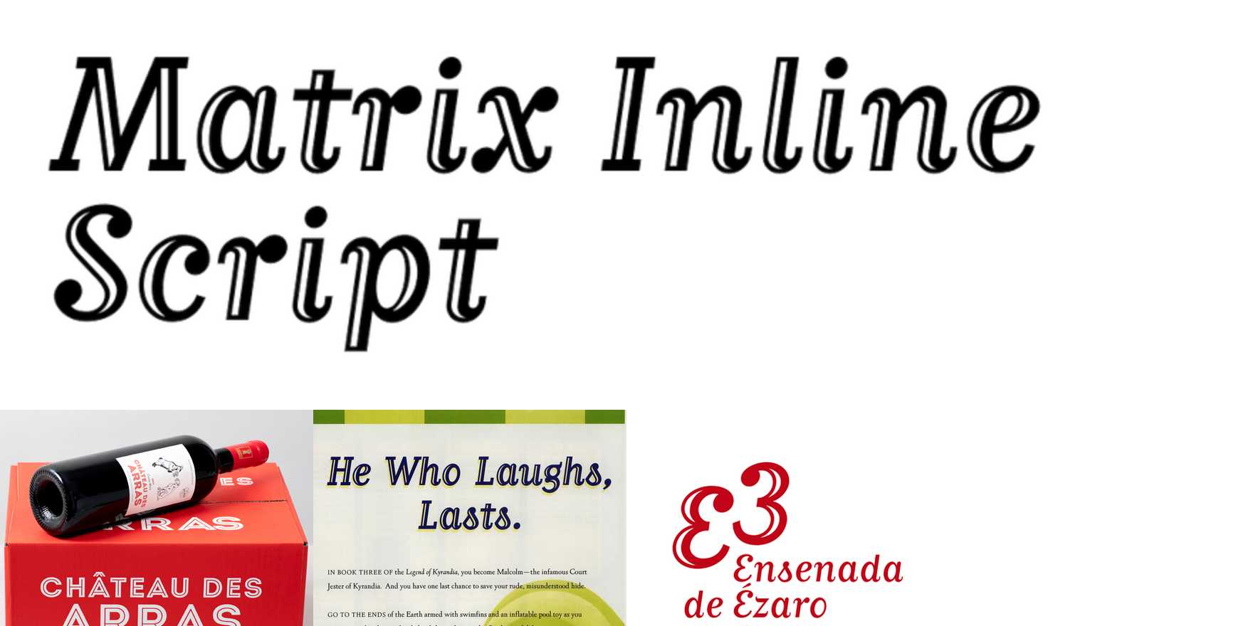 Matrix Inline Script in use - Fonts In Use