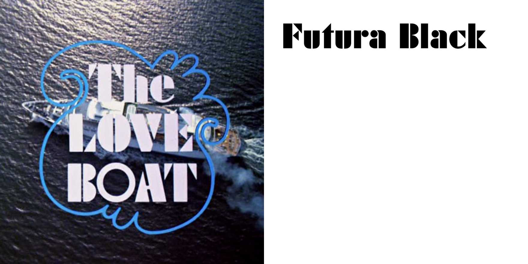 The Love Boat logo and title sequence - Fonts In Use