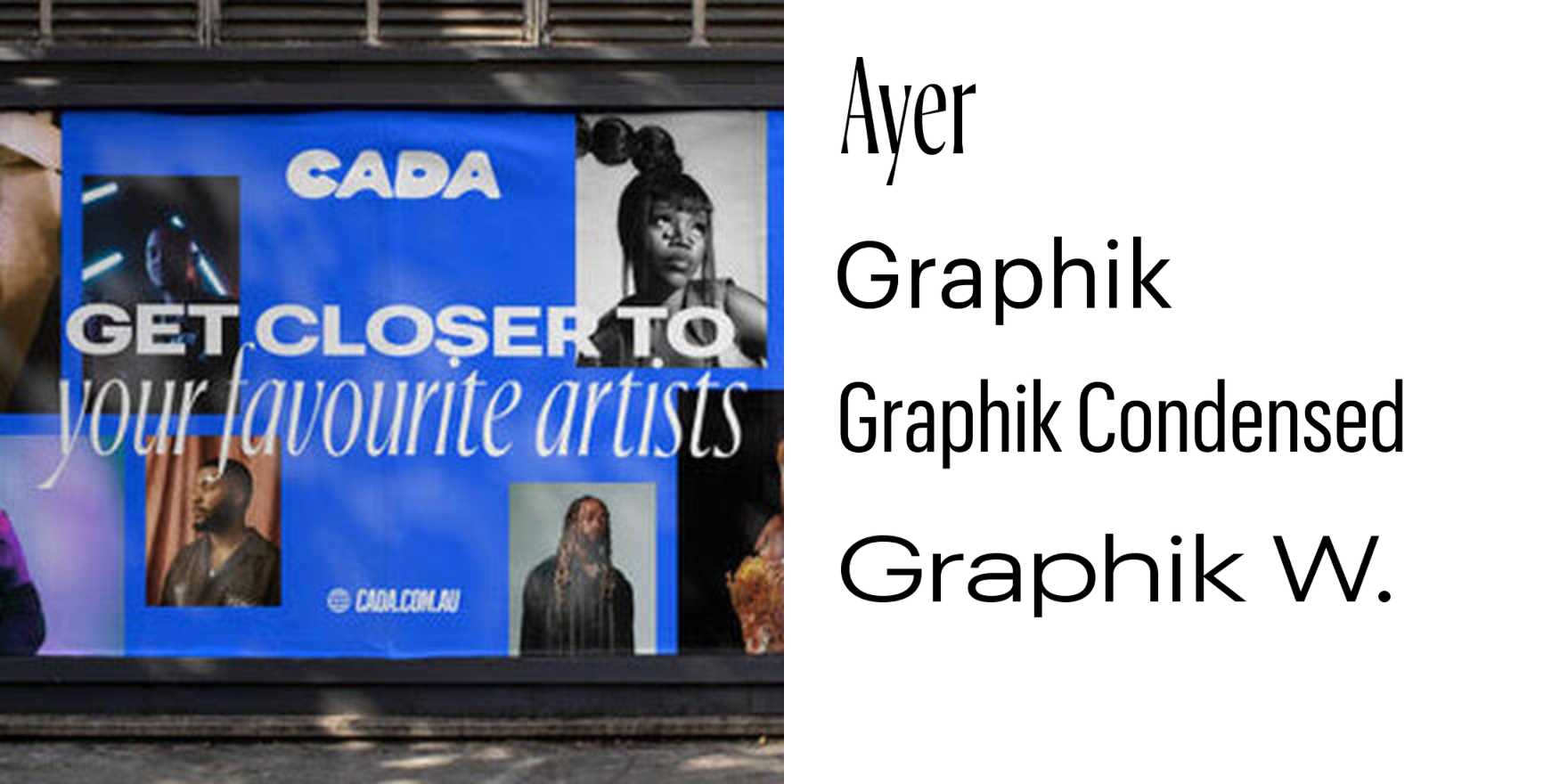 CADA rebrand - Fonts In Use