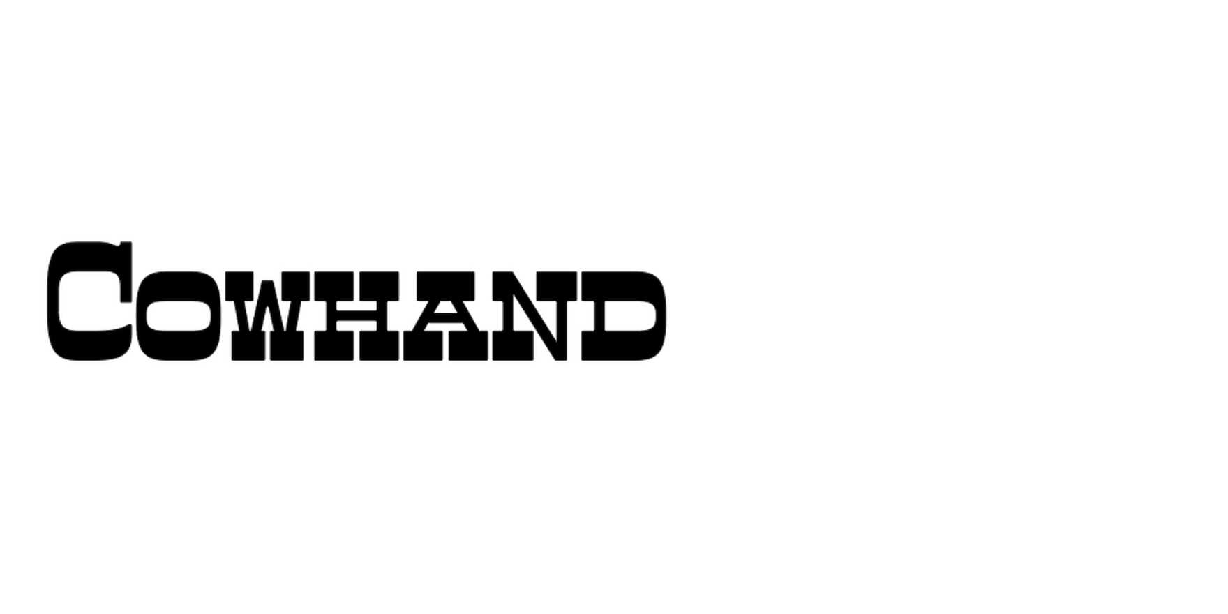 Cowhand in use - Fonts In Use