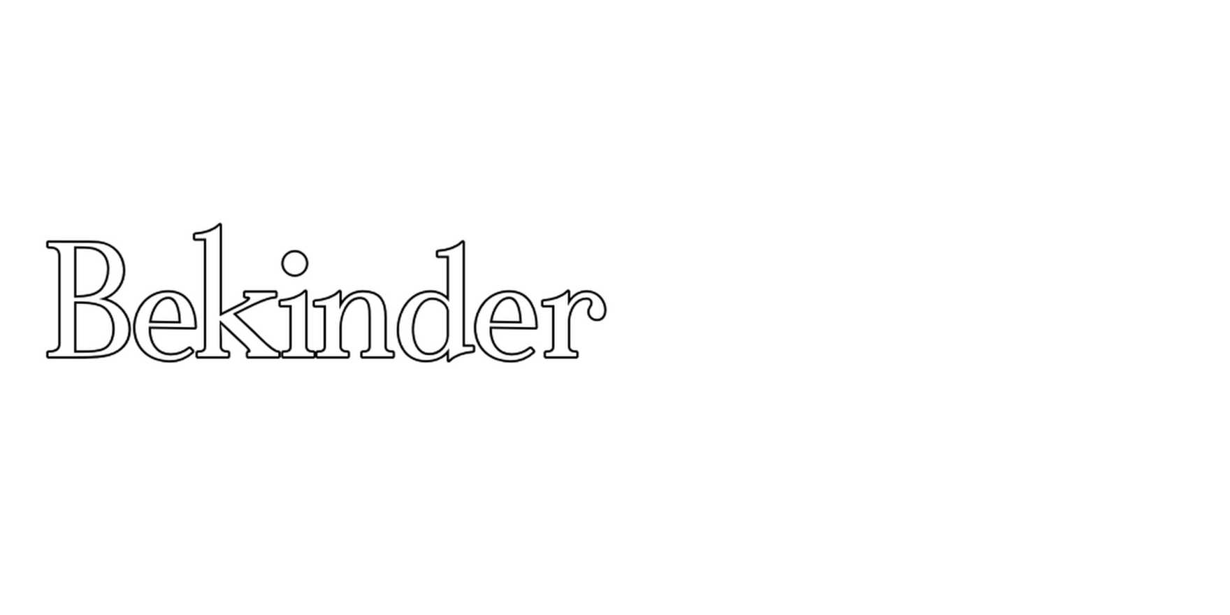 Bekinder in use - Fonts In Use
