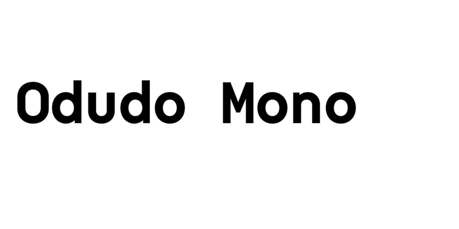Odudo Mono in use - Fonts In Use