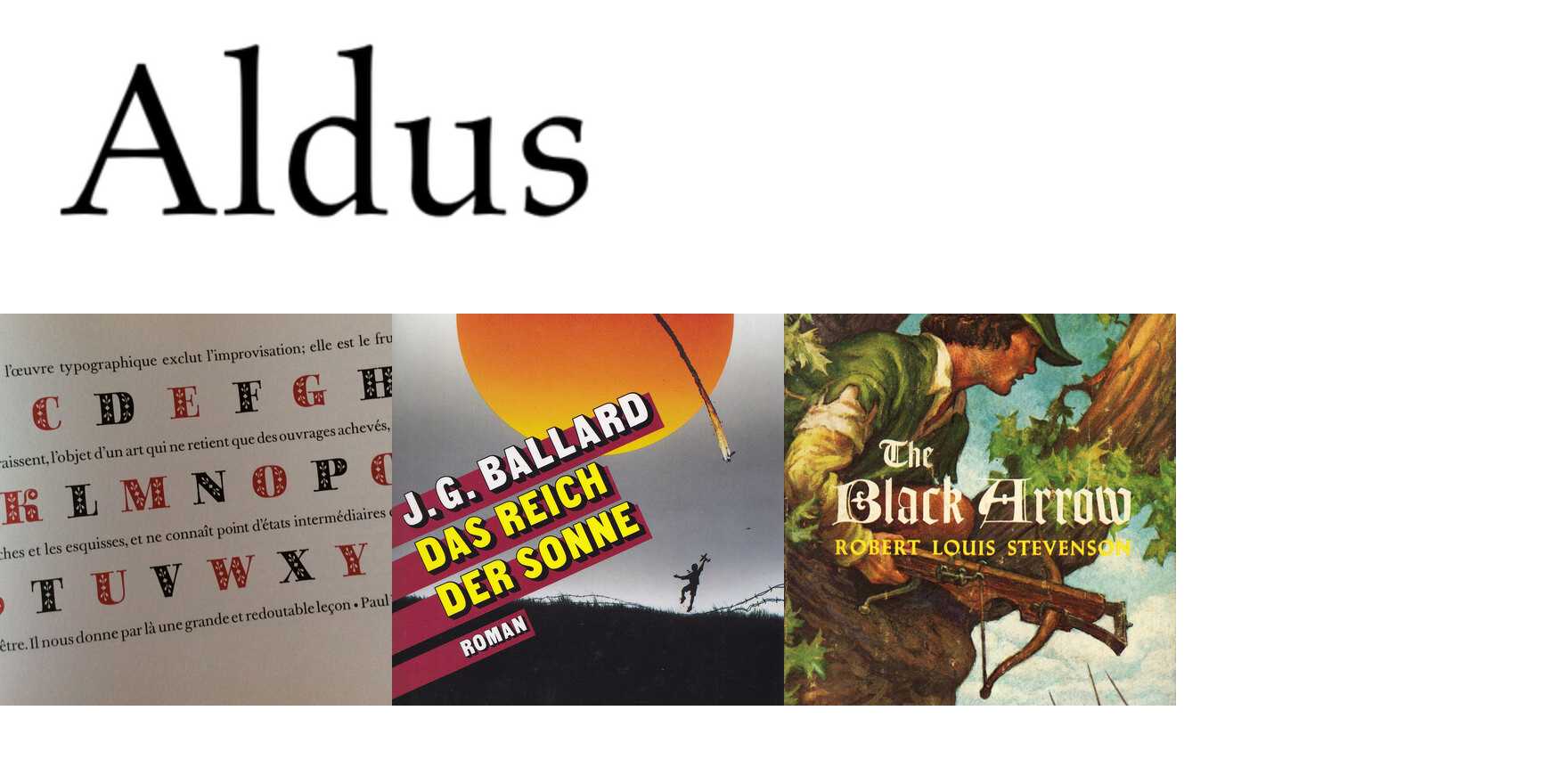 Aldus in use - Fonts In Use