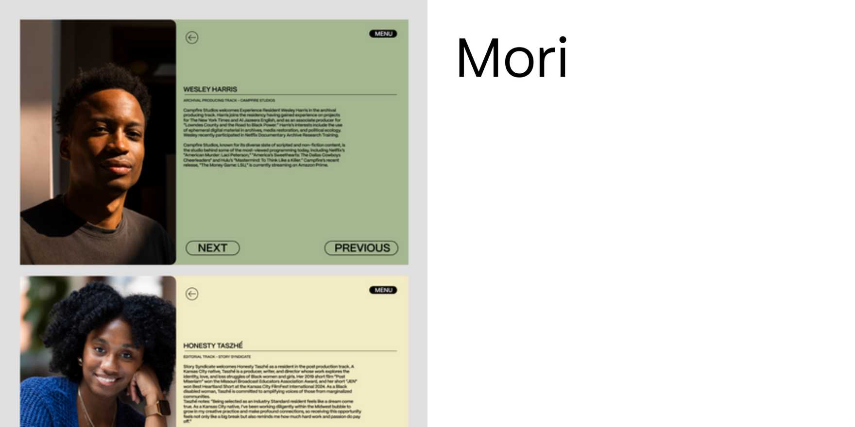 Industry Standard website - Fonts In Use