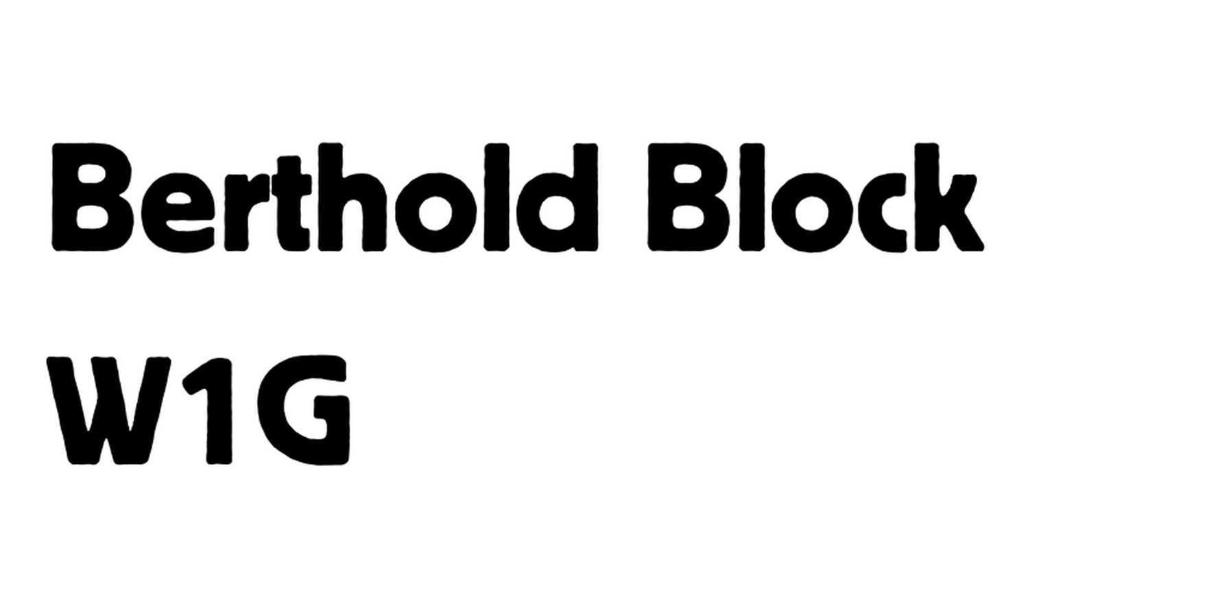Berthold Block W1G in use - Fonts In Use