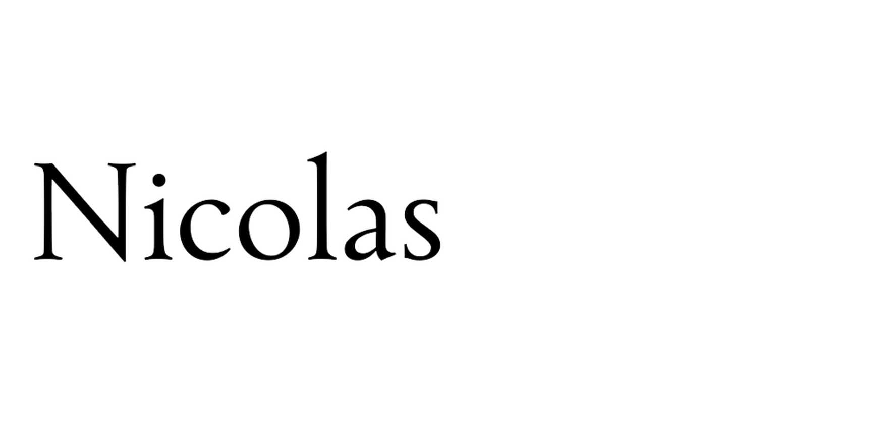 Nicolas in use - Fonts In Use