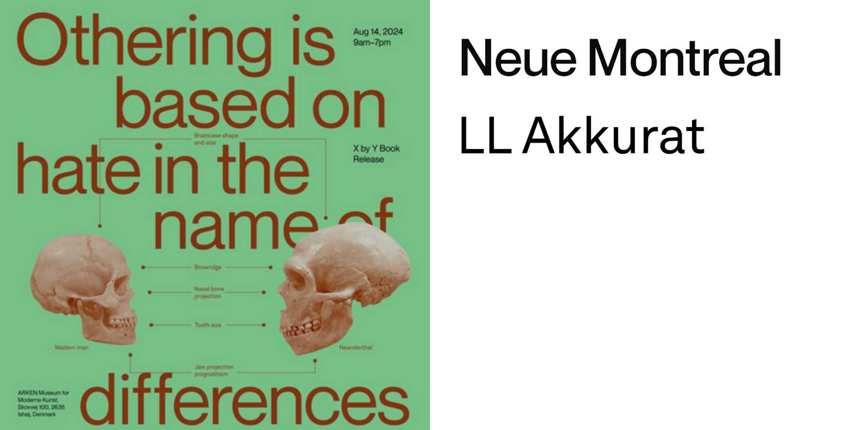Non-Binary Nature book launch posters - Fonts In Use