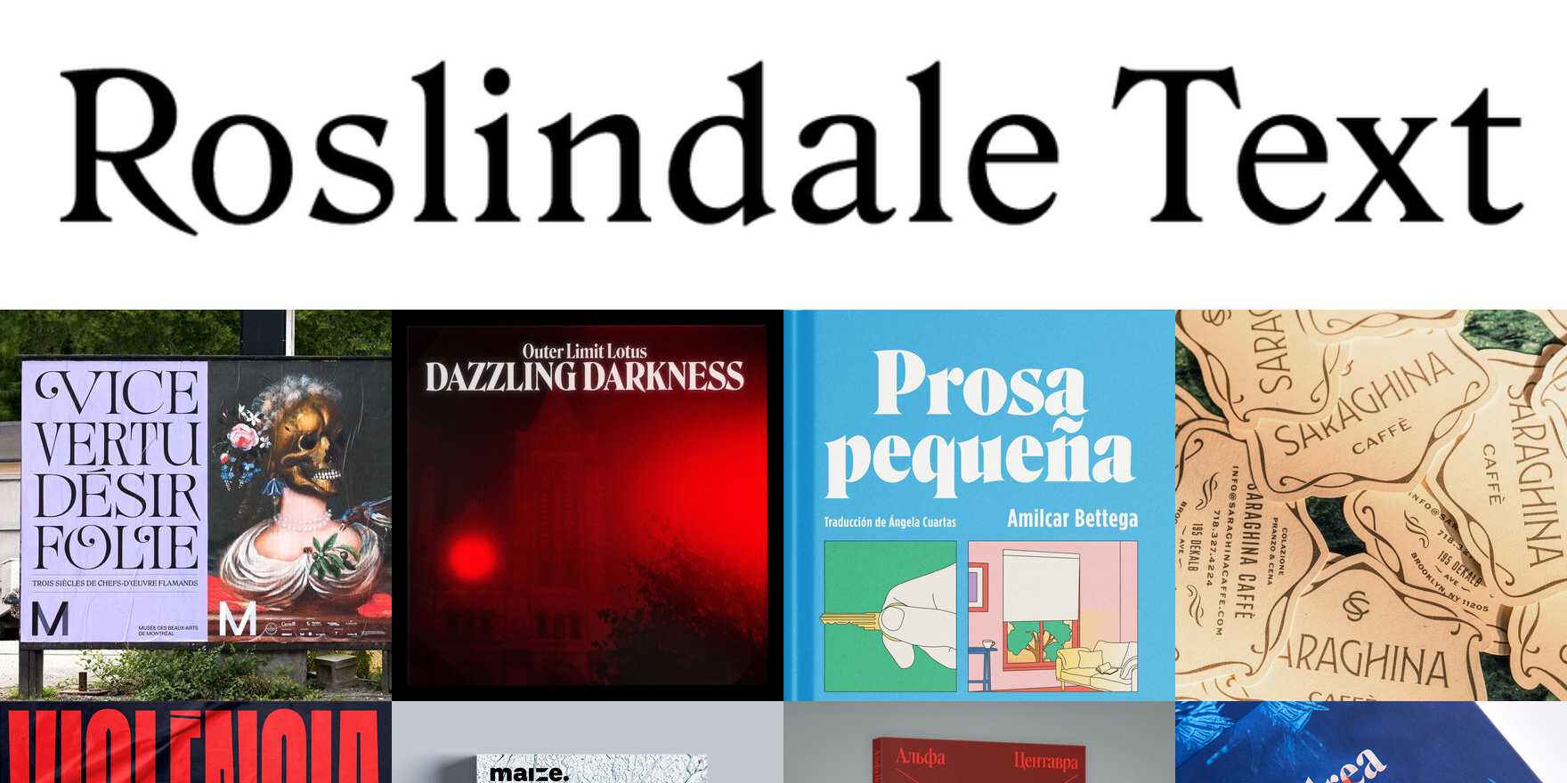 Roslindale Text in use - Fonts In Use