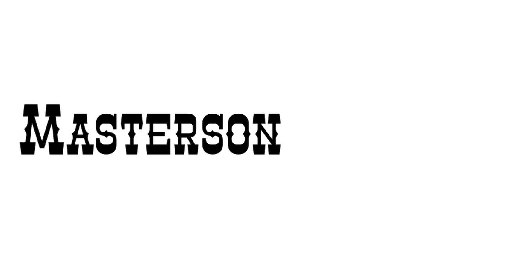 Masterson in use - Fonts In Use