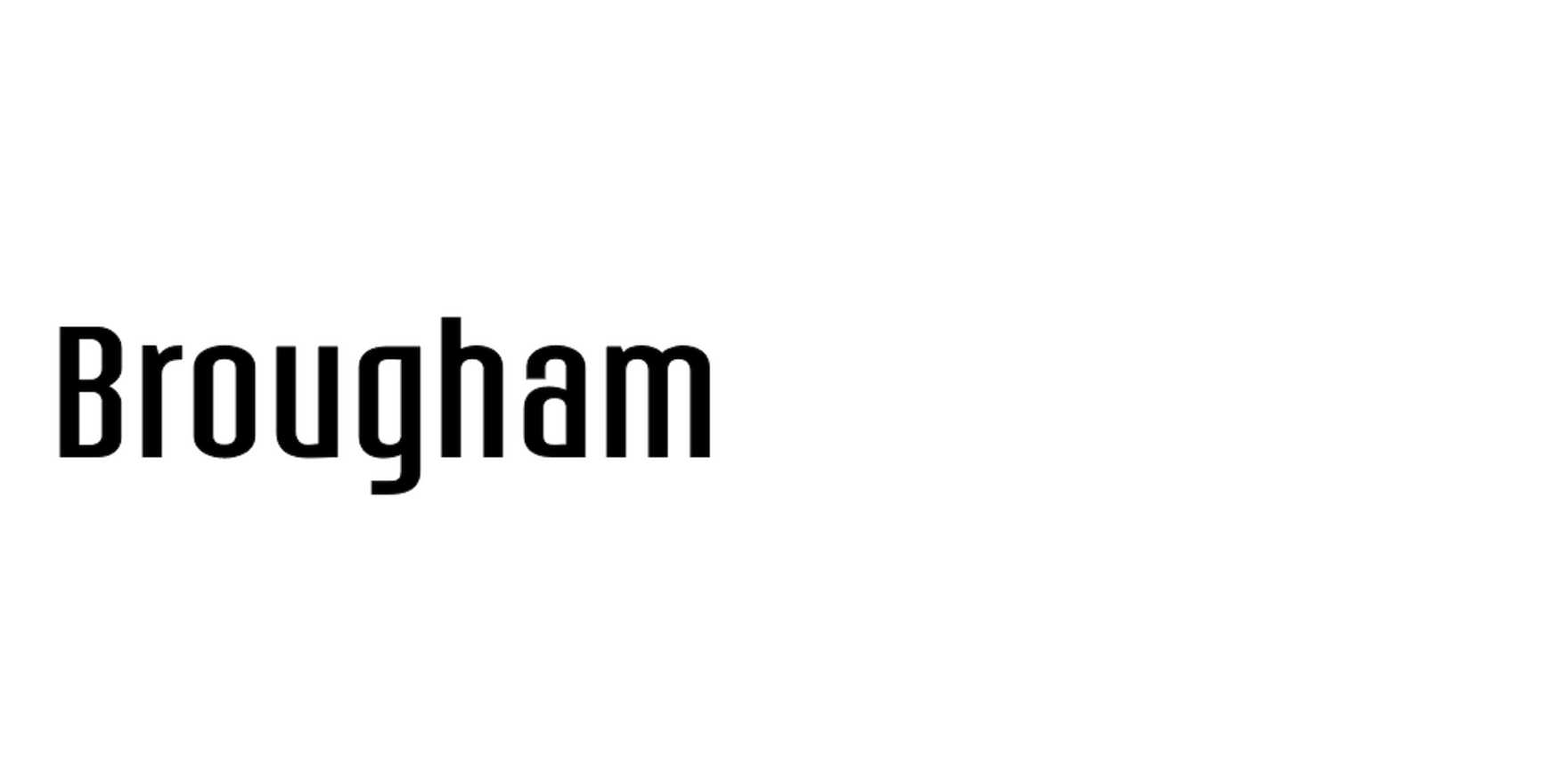 Brougham in use - Fonts In Use
