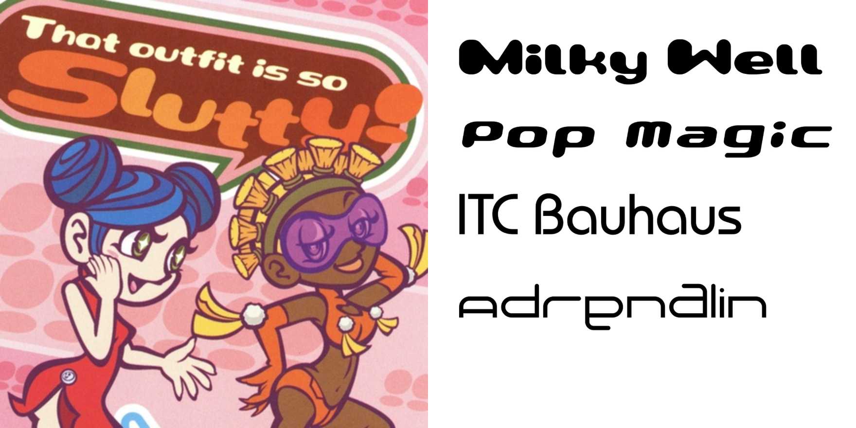 Retread Threads postcards - Fonts In Use