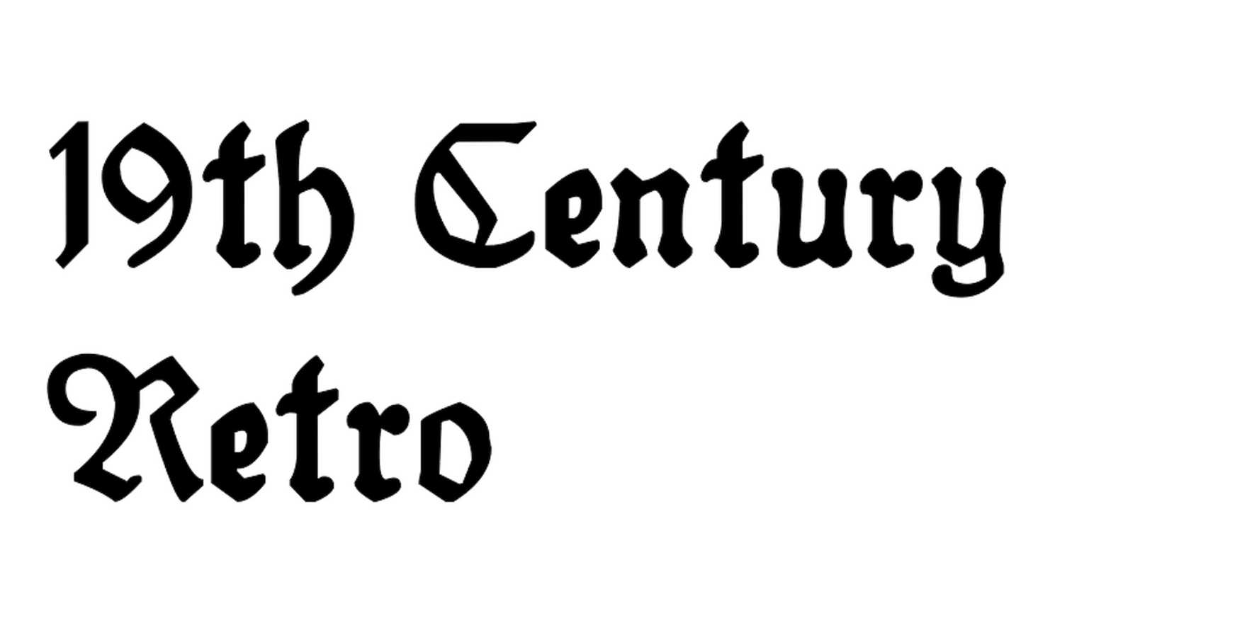 19th Century Retro in use - Fonts In Use