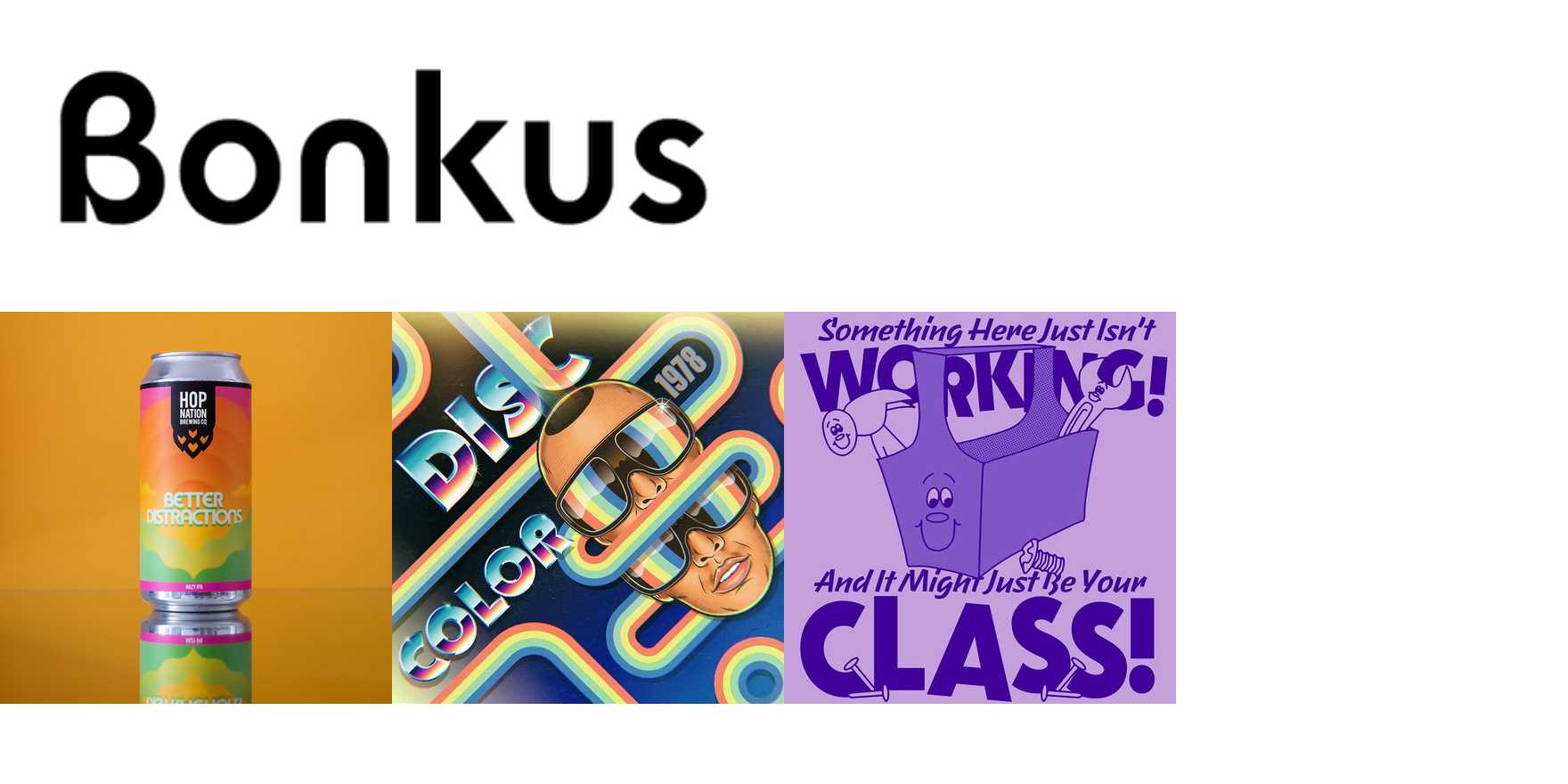 Bonkus in use - Fonts In Use