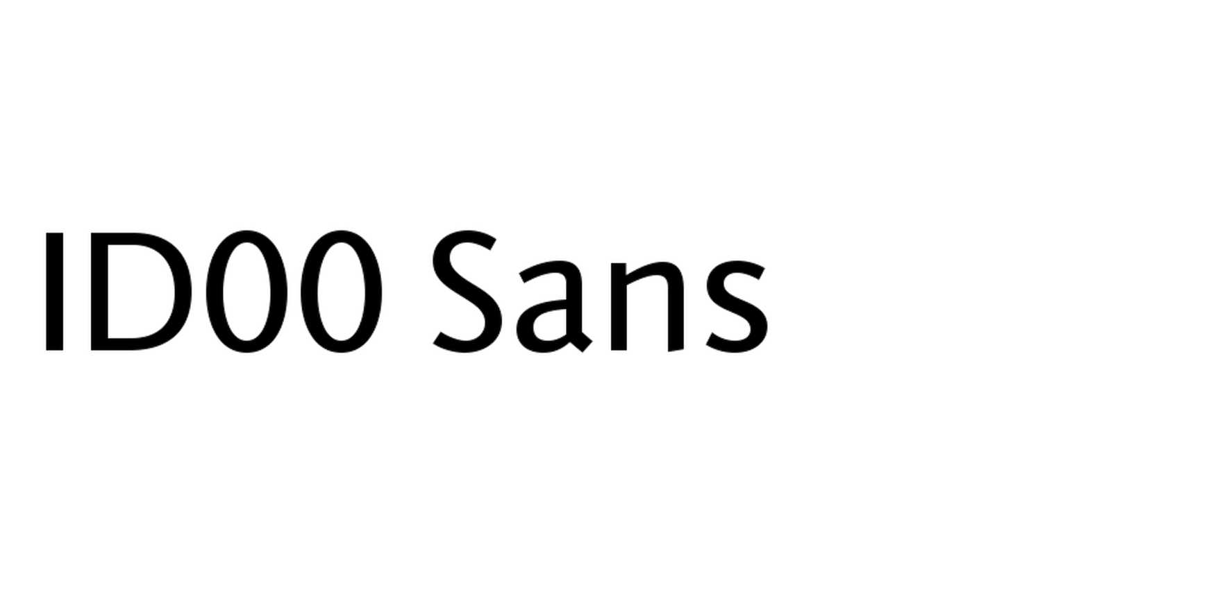 ID00 Sans in use - Fonts In Use