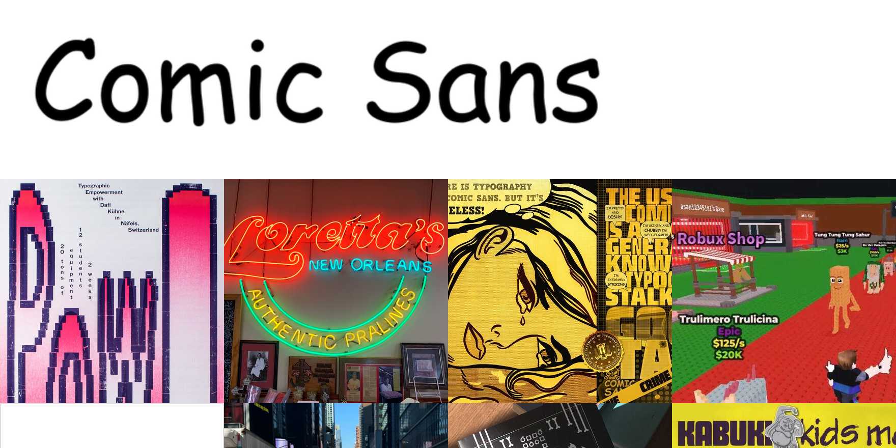 Comic Sans in use - Fonts In Use